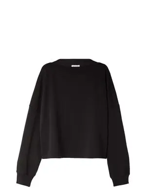Alaïa Oversized Cotton-jersey Sweatshirt - Black