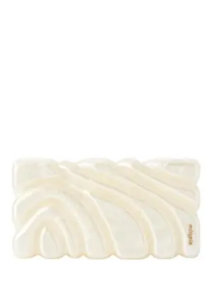 Cult Gaia Aura Embellished Acrylic Clutch - Neutrals