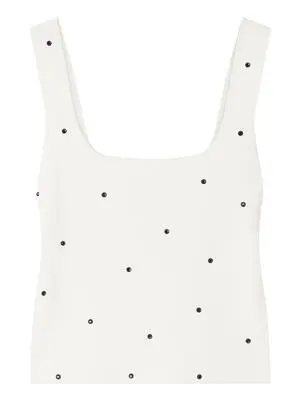 Altuzarra Baz Crystal-embellished Tank - Neutrals