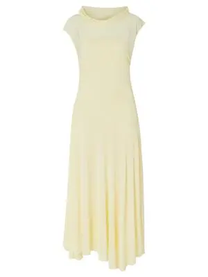 Proenza Schouler Tamara Asymmetric Draped Maxi Dress - Yellow