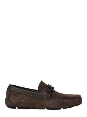 FERRAGAMO Suede Loafers - Brown