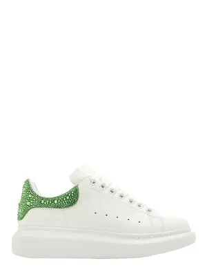 Alexander McQueen Oversized Sneakers With Crystal Embellishments - White