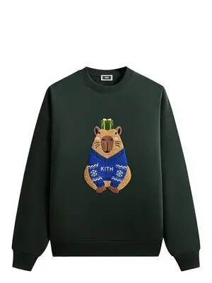 Kith Kithmas Capybara Nelson Crewneck - Green