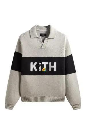 Kith X Disney For Pixar Nelson Rugby Sweater - Grey