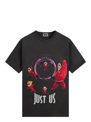 Kith X Disney For Pixar The Incredibles Just Us Vintage Tee - Black