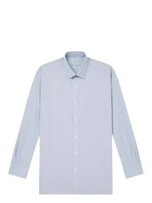 Charvet Checked Cotton-poplin Shirt - Blue