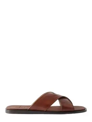 Church's Ockley Leather Slides - Brown