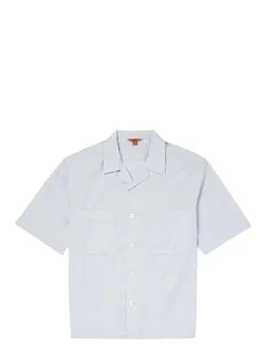 Barena Venezia Solana Camp-collar Cotton-poplin Shirt - Gray