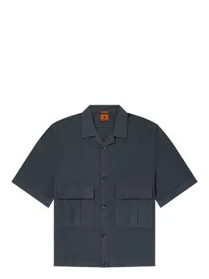 Barena Venezia Camp-collar Cotton-poplin Shirt - Gray