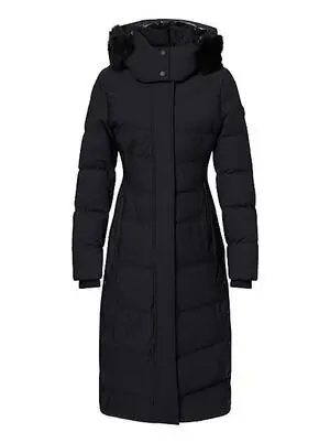 Moose Knuckles Jocada Detachable Hood Padded Parka Coat - Blk W/blk Sh