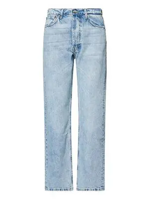 DJERF AVENUE Relaxed Straight-leg Denim Jeans - Washed Blue