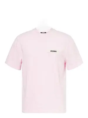 Jacquemus Le T-shirt Logo-tab Cotton T-shirt - Pink 2
