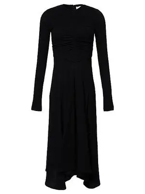 Isabel Marant Flora Ruched Maxi Dress - Black