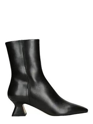 AeydĒ Koko 55 Leather Heeled Ankle Boots - Black