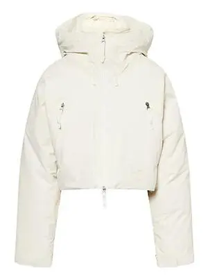 The North Face X Skims Cropped Hooded Jacket - Bone
