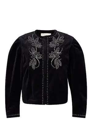 Isabel Marant Pietra Studded Cotton Jacket - Black
