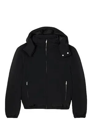 Sandro Relaxed-fit Hooded Puffer Jacket - Black