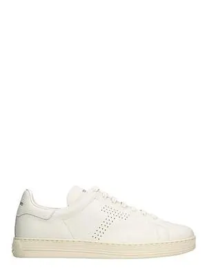 TOM FORD Warwick Leather Trainers - White
