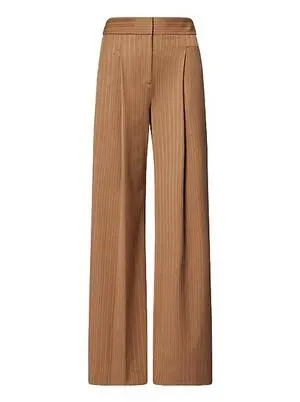 Veronica Beard Rimini Wide-leg Trousers - Malt Multi