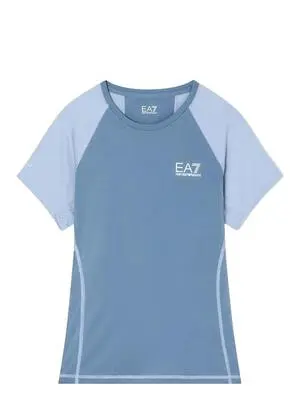 EA7 Sporty Tank Top In Technical Jersey - Natural