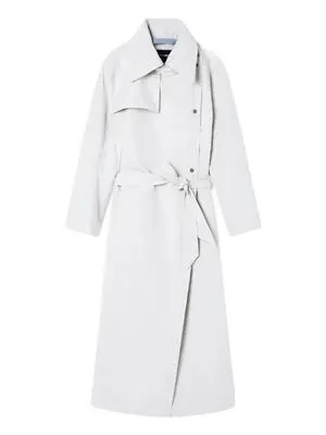 Giorgio Armani Technical Fabric Trench Coat - Black / White / Pink / Gray