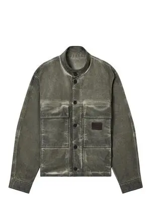 Emporio Armani Garment-dyed Stretch Jacket - Denim