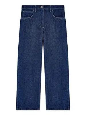 Giorgio Armani Stretch Cotton Denim Five-pocket Trousers - Blue