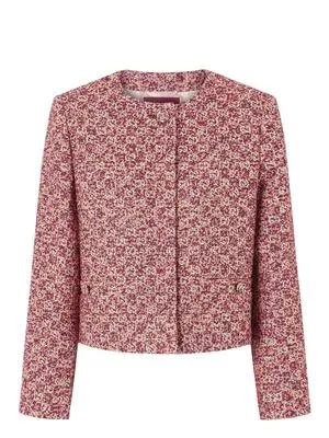 Gucci Metallic Tweed Jacket - Pink