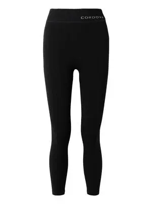 Cordova Sol Ribbed-knit Leggings - Black