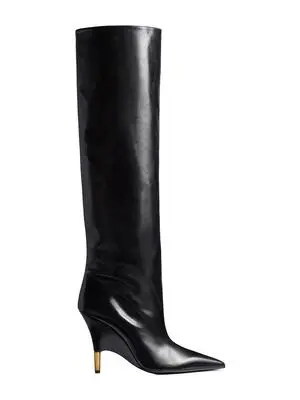 Khaite Bella Knee-high Leather Boots - Black
