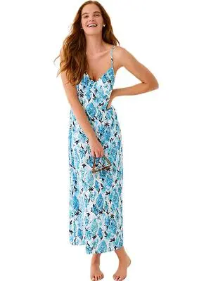LILLY PULITZER Ramsey V-neck Maxi Dress - Resort White Seashell Splendor