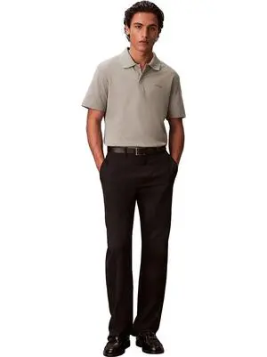 Calvin Klein Cotton Blend Pique Classic Polo Shirt - Shadow