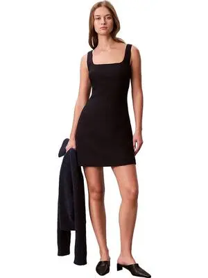 Calvin Klein Tweed Mini Dress - Dress Blues