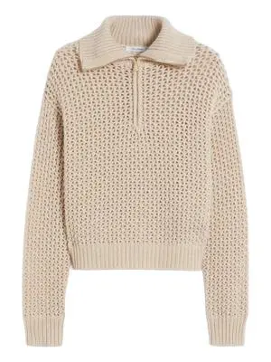 Max Mara Wool, Cashmere And Lurex Sweater - Albino