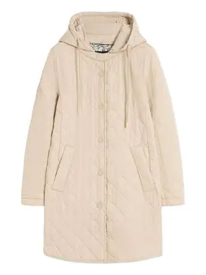 Max Mara Water-repellent Quilted Padded Parka - Sand