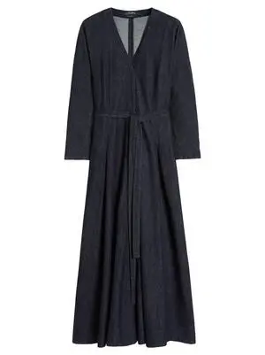 Max Mara Cotton Denim Belted Dress - Ultramarine