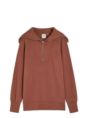 Varley Xina Half-Zip Sweatshirt Maroon