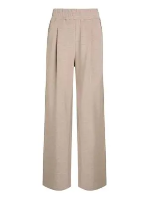Varley Wide-leg Stretch-jersey Sweatpants - Taupe