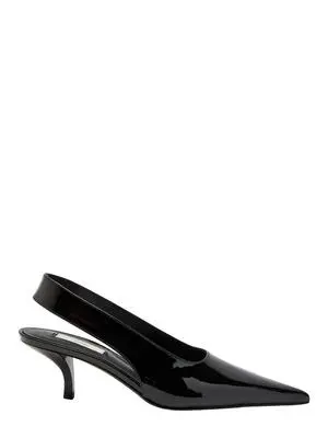 TOTEME Patent Leather Slingback Pumps - Black