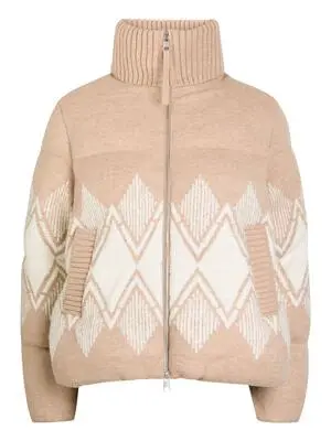 VARLEY Belina Fair Isle Padded Knit Jacket