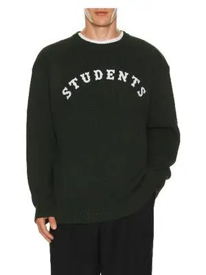 STUDENTS GOLF Oakridge Knit Crew Sweater - Pine