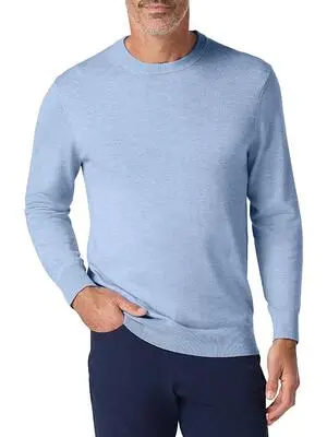 Mizzen+main Heritage Crewneck Sweater - Light Pastel Blue