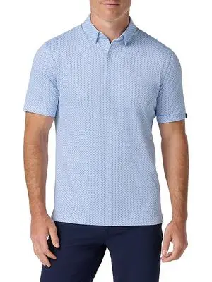 Mizzen+main Halyard Short Sleeve Polo - Light Pastel Blue