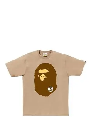 A BATHING APE Big Ape Head Tee Shirt - Beige