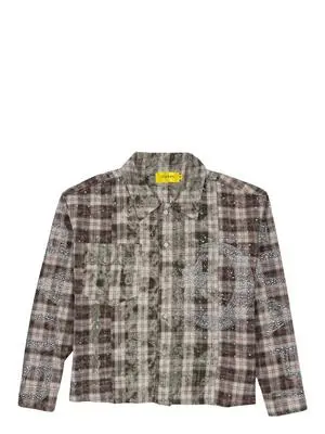 GUAPI Mocha Crescent Flannel Shirt