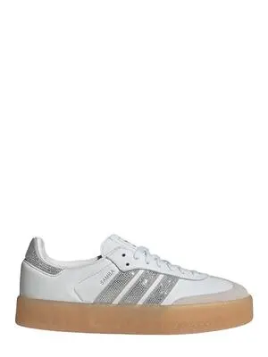 Adidas Sambae Rhinestone Sneakers - Crystal White/silver Metallic/gum