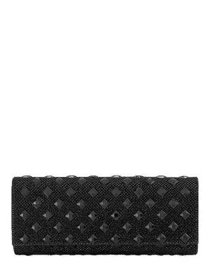 OLGA BERG Bridget Crystal Clutch - Black