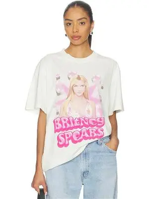 PHILCOS Britney Spears Bubbles Graphic Tee - Cream Pigment