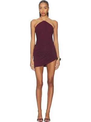 Ronny Kobo X Fwrd Delphine Dress - Burgundy