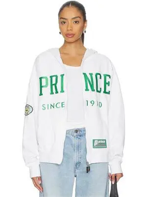 PRINCE TENNIS Since 1970 Full Zip Hoodie - White
